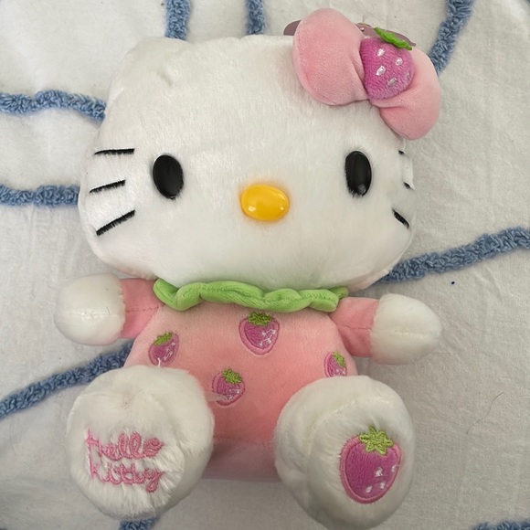 Hello Kitty | Toys | Hello Kitty Strawberry Plush Stuffed Animal | Poshmark